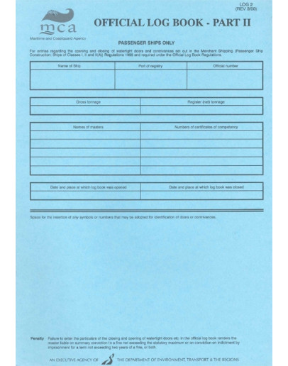 OFFICIAL LOG BOOK PART II